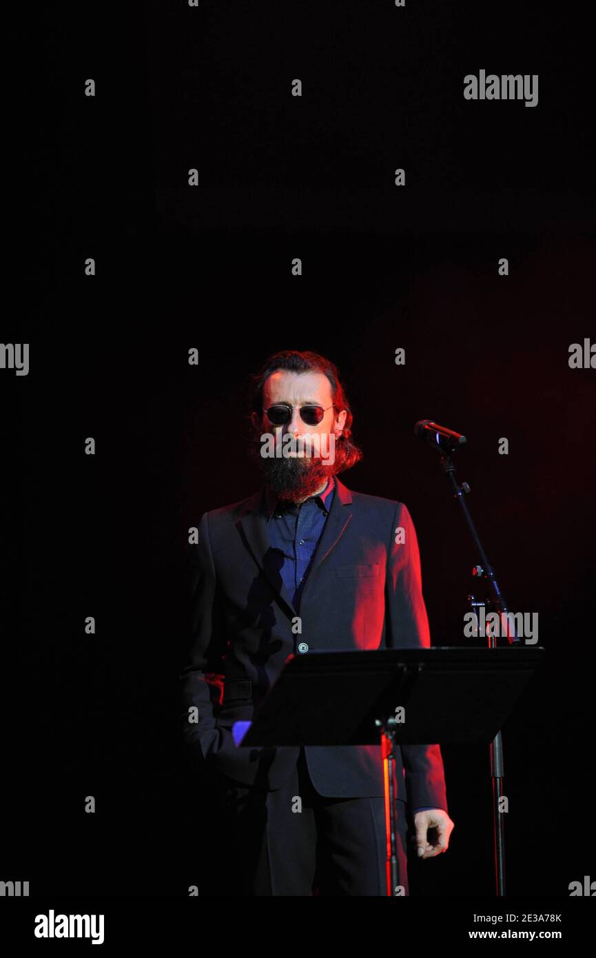 Marc Lavoine performs during the 'Prix Constantin' ceremony hosted by ...