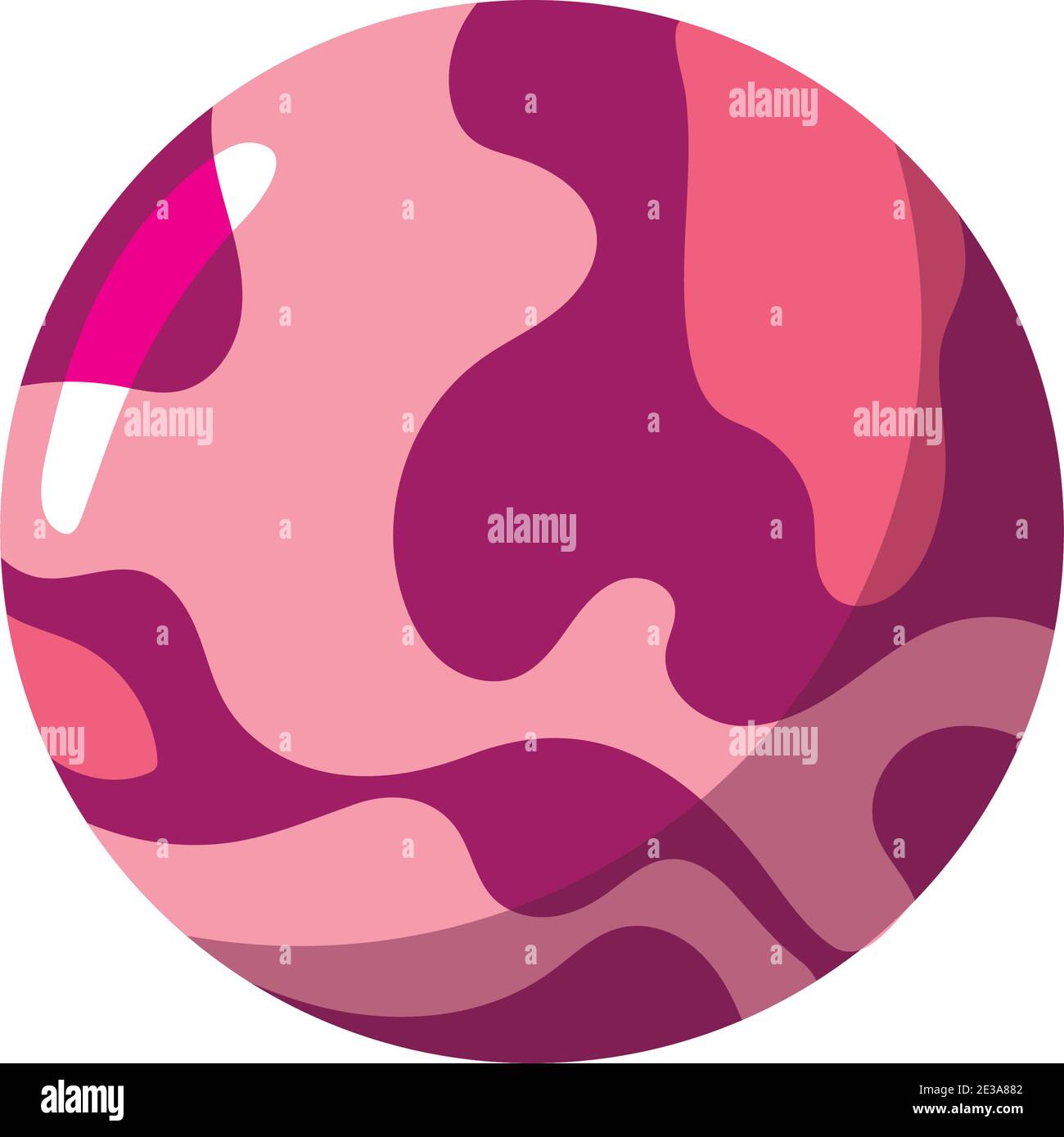 space solar system planet cartoon icon white background vector ...