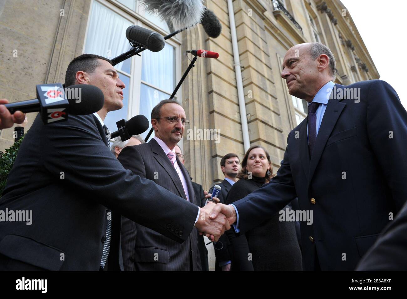 Newly appointed French Minister of Defence Alain Juppe is pictured ...