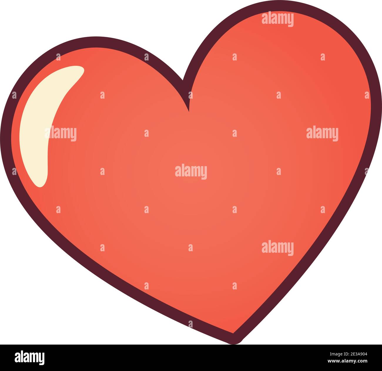 heart love romantic icon design white background vector illustration ...