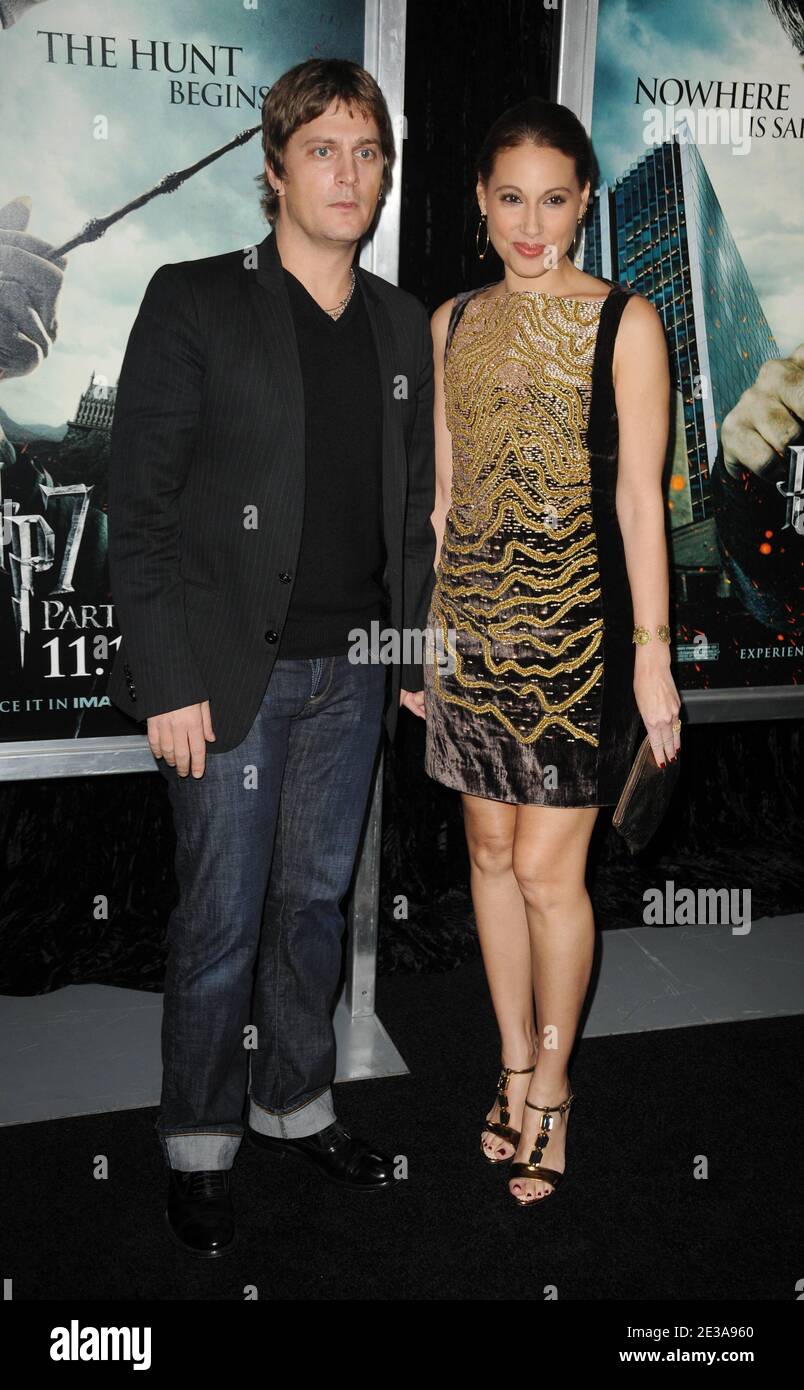 Rob Thomas and Marisol Maldonado attend the premiere of 'Harry Potter ...