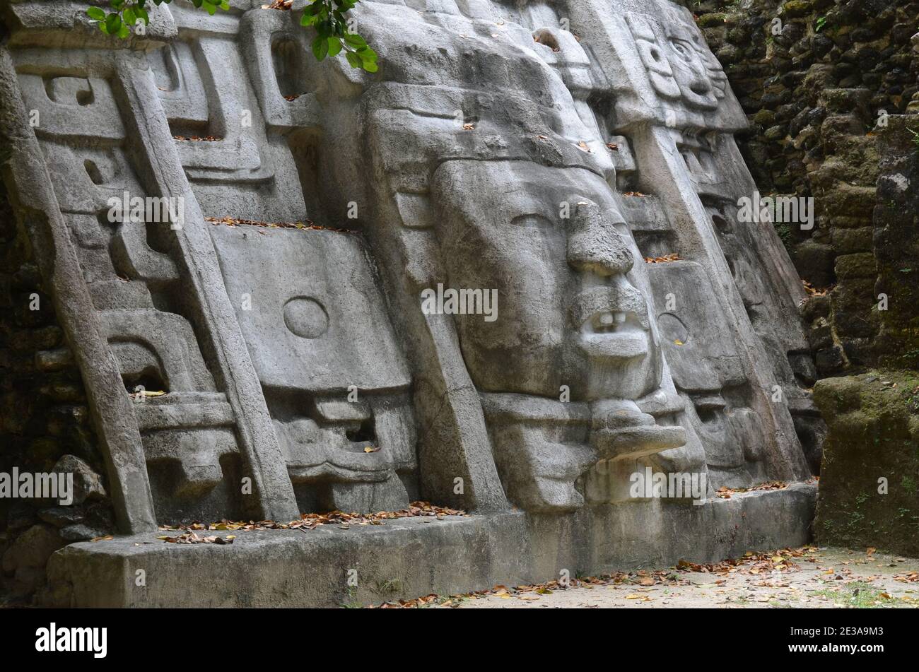 Maya stone face carved in hi-res stock photography and images - Alamy