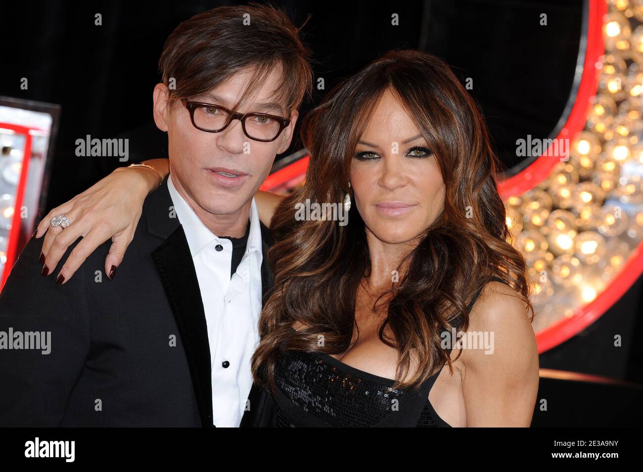 Director Steve Antin and sister Robin Antin arriving for the premiere ...