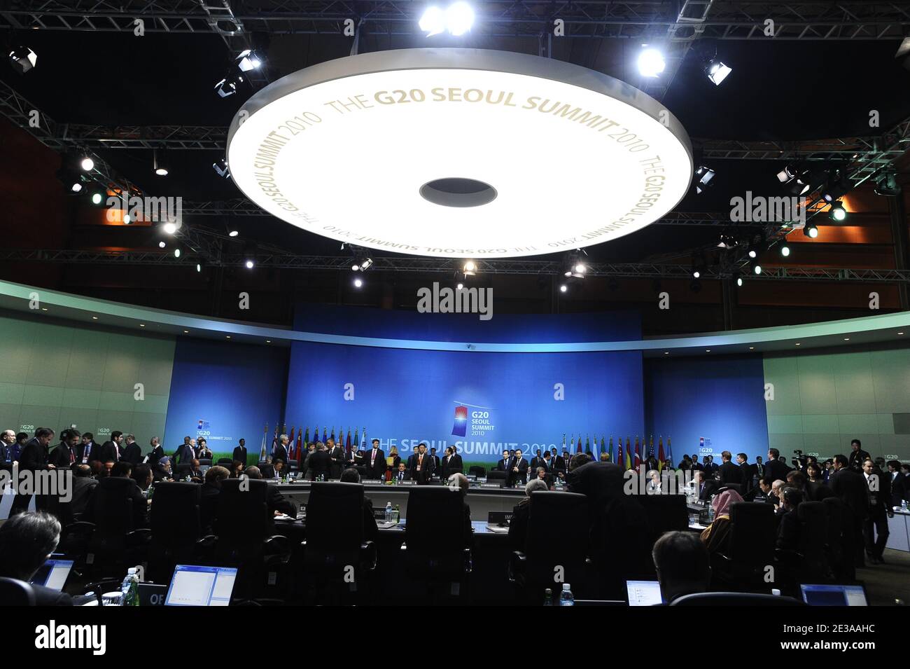 Atmosphere during the 2010 G20 Summit, in Seoul, South Korea on ...