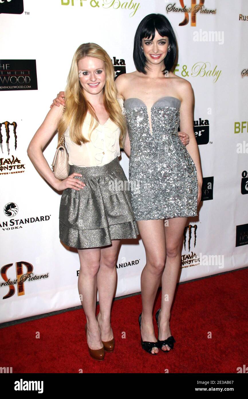 Krysten Ritter (R) and Fallon Goodson arriving for BFF & Baby Wrap ...