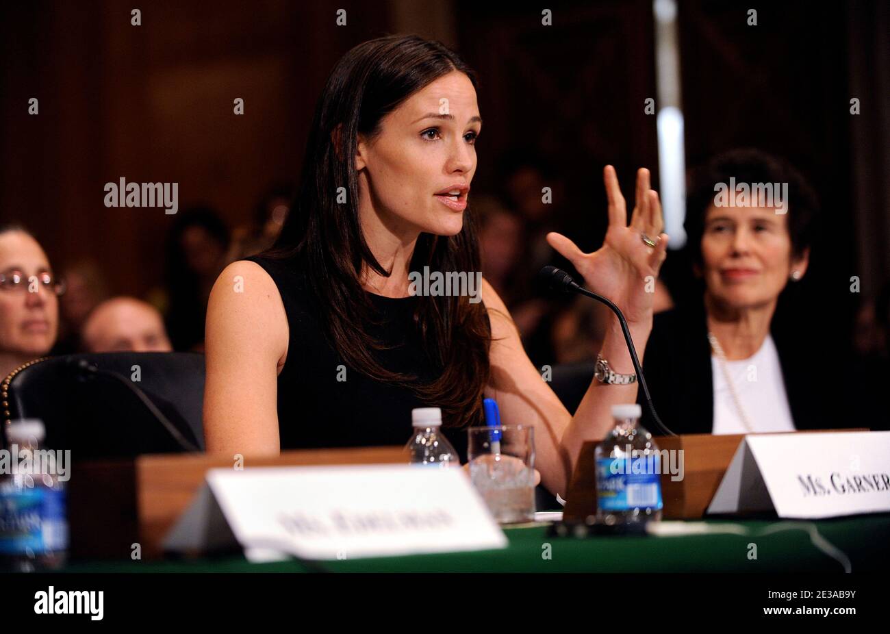 Jennifer Garner addresses the Senate Health, Education, Labor and ...
