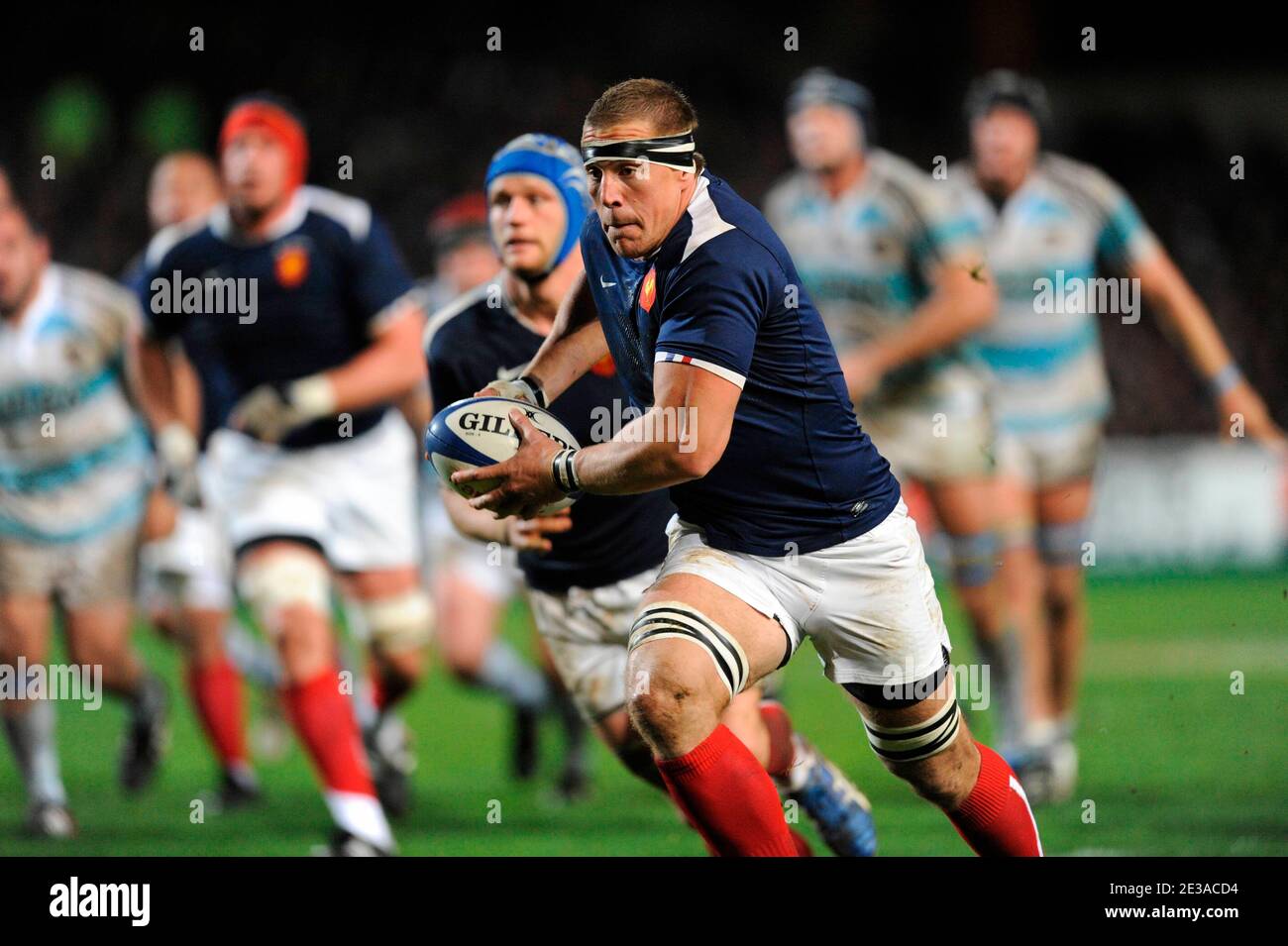 France's Imanol Harinordoquy during the International Friendly Rugby ...