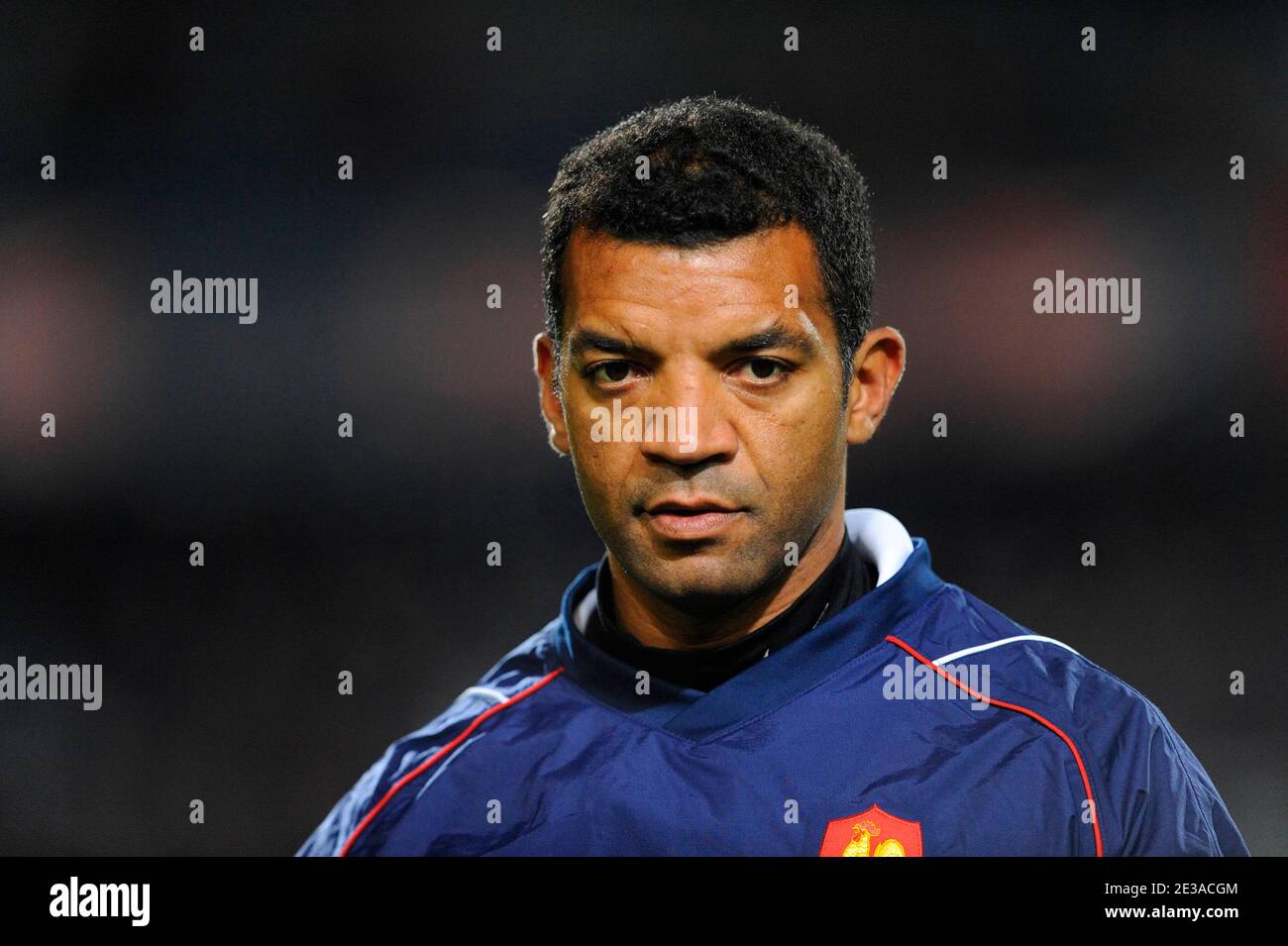France's coach, Emile Ntamack during the International Friendly Rugby ...