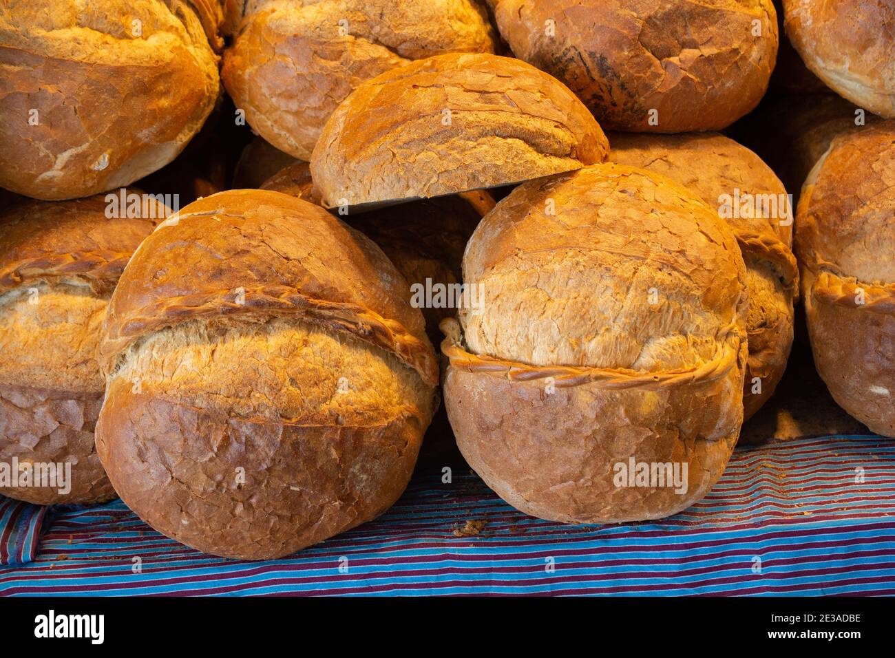 Traditional Turkish style made bread loaf Stock Photo - Alamy
