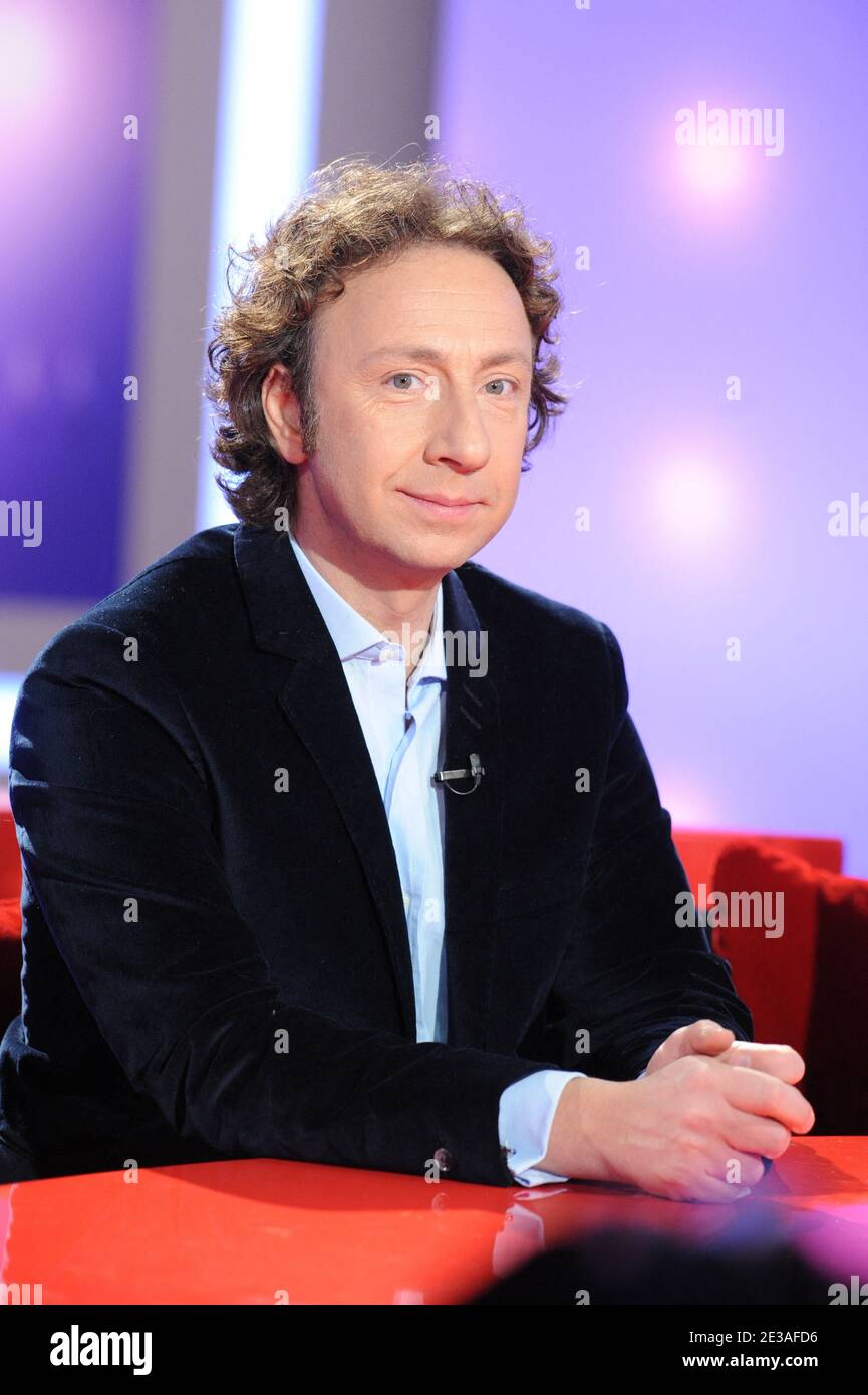 Stephane Bern lors de l'enregistrement de l'emission Vie Privee, Vie ...