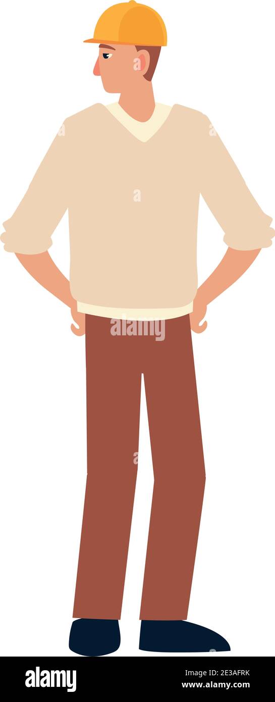 builders and architects, architect man male character with helmet ...