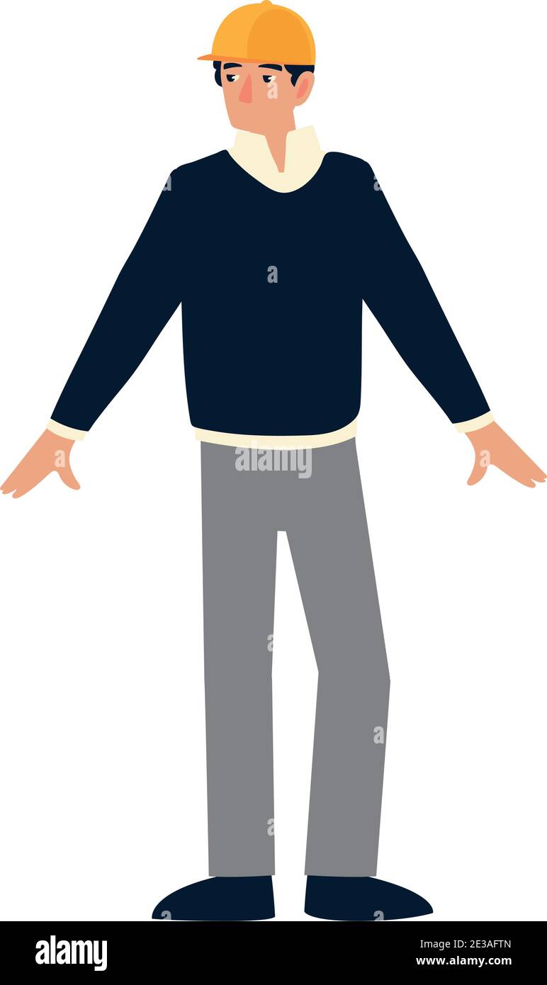 builders and architects, architect male cartoon character vector ...