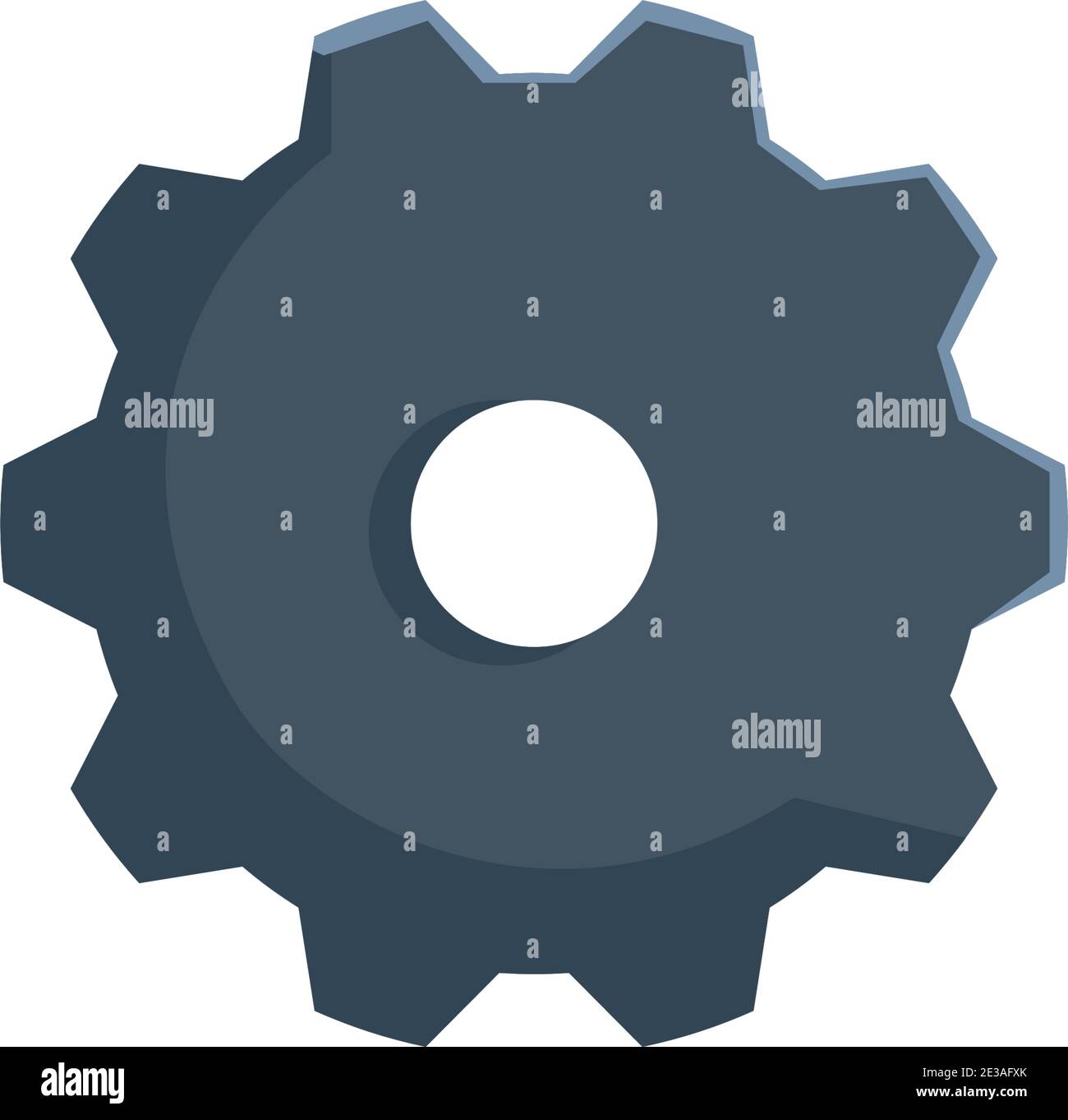 gear setting wheel cog icon white background vector illustration Stock ...