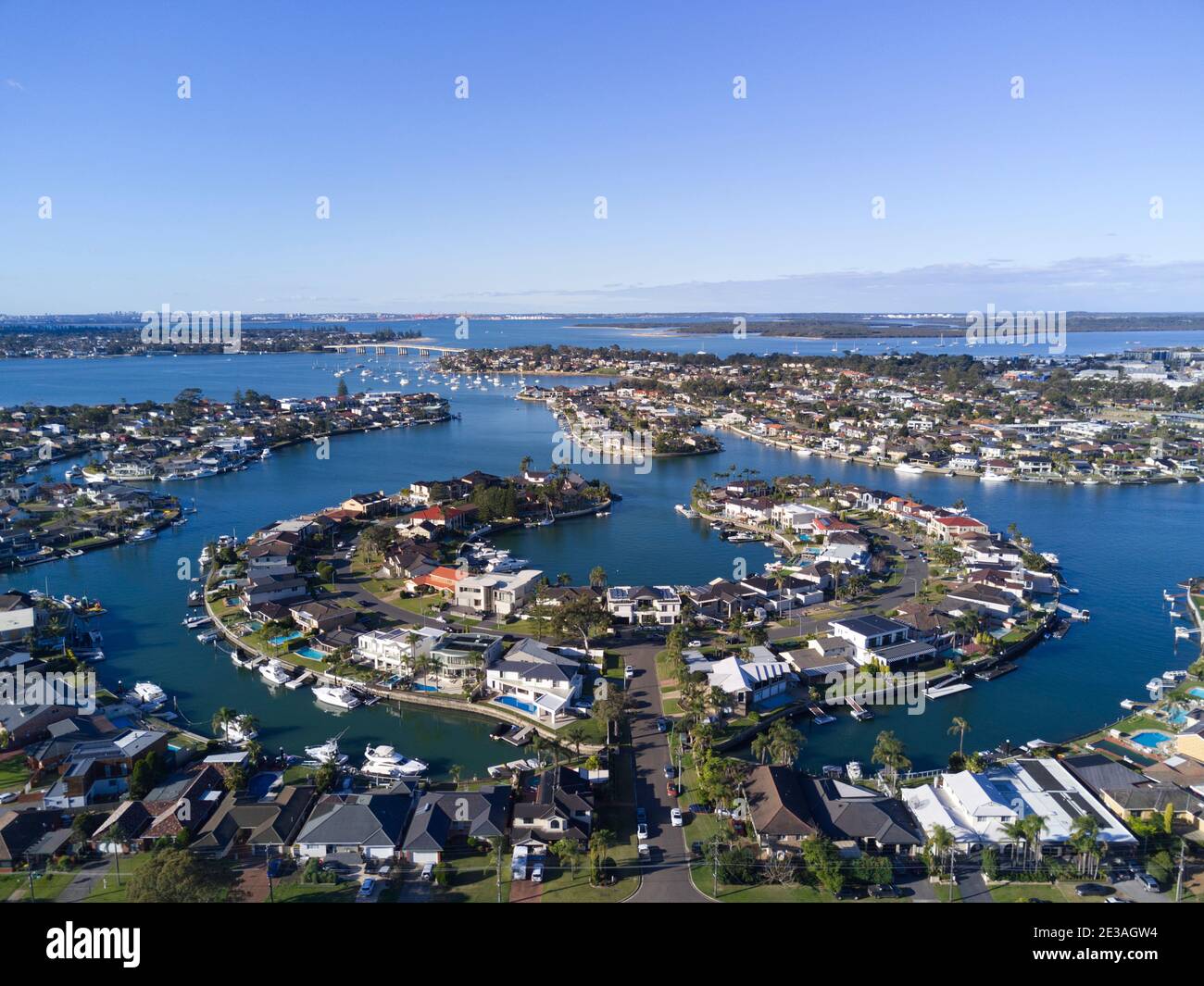 Aerial of the luxury waterfront house found on James Cook Island in ...
