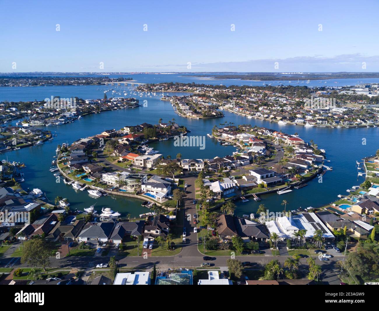 Aerial of the luxury waterfront house found on James Cook Island in ...