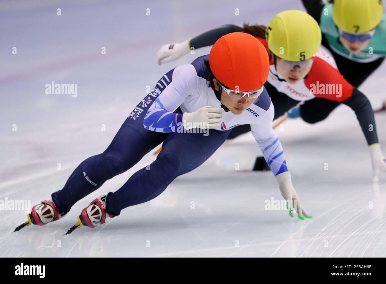 Nagano, Japan. 17th Jan, 2021. (L-R) Rina Yamana, Aoi Watanabe Short ...