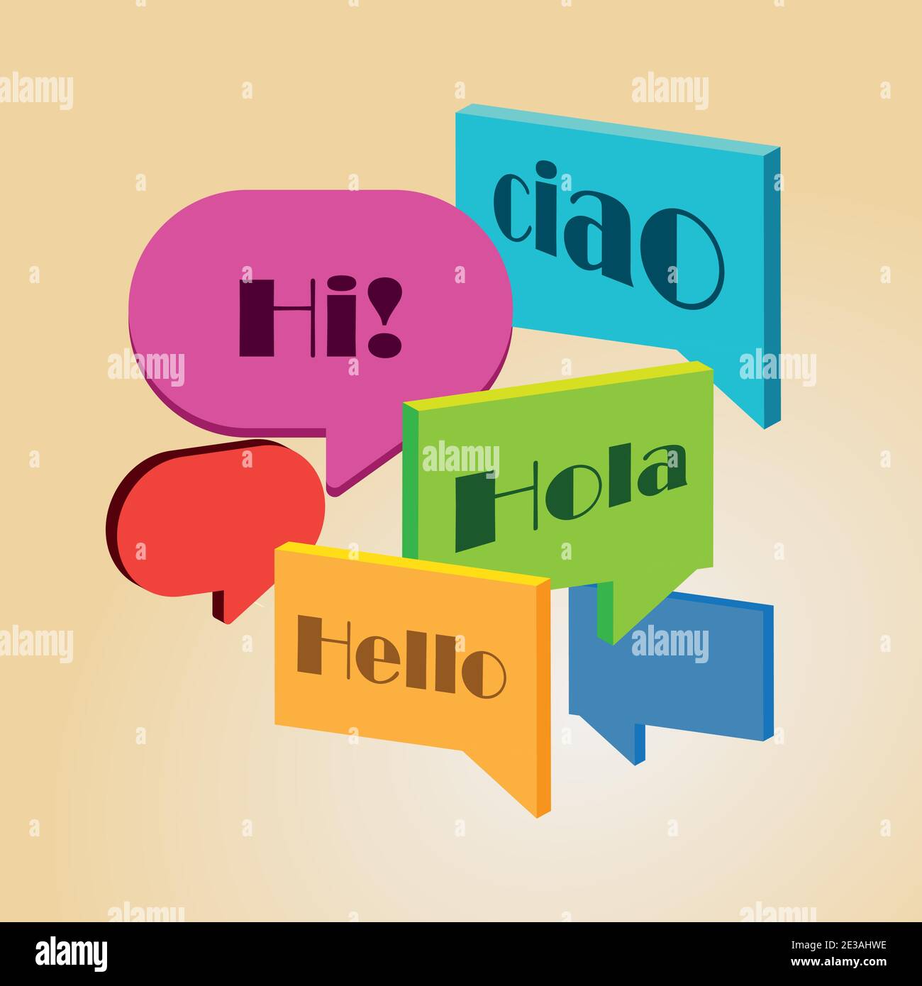 speech bubbles with different text color, talk bubbles collection ...