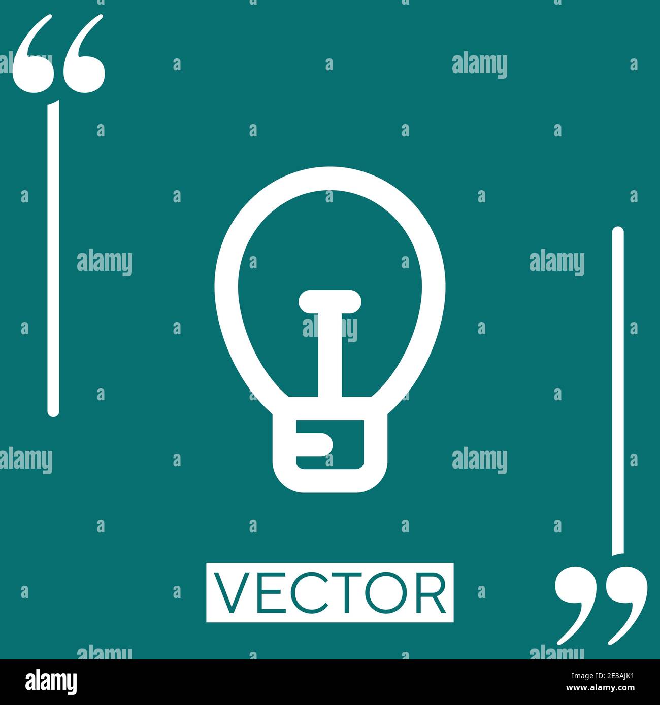 light bulb outline vector icon Linear icon. Editable stroke line Stock Vector Image & Art - Alamy