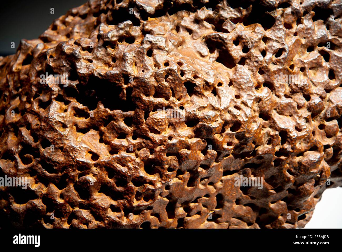 Outer Texture of an Iron Meteorite Stock Photo - Alamy