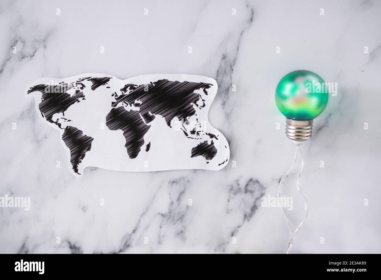 ecology and green ideas for the environment conceptual image, green ...
