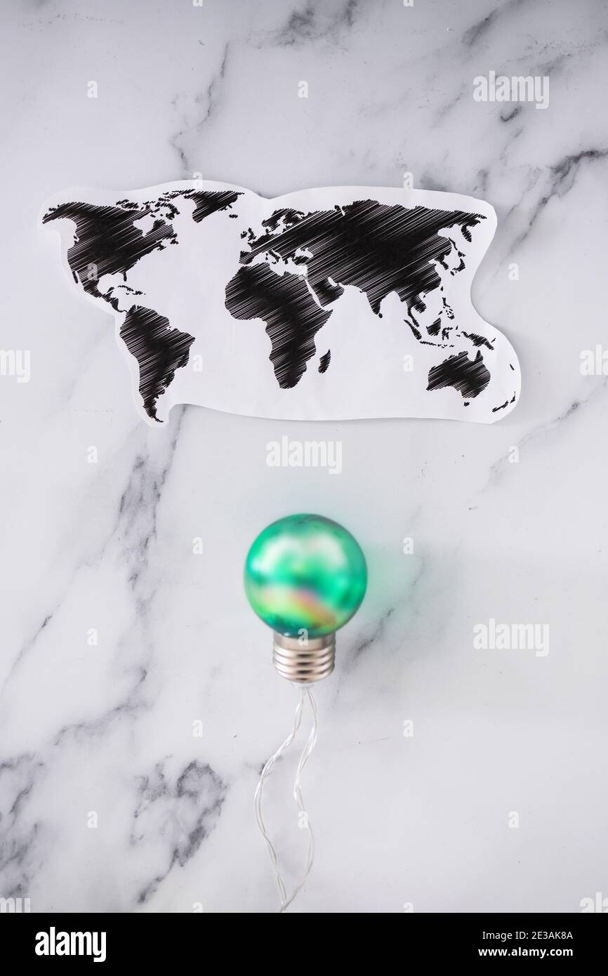 ecology and green ideas for the environment conceptual image, green ...
