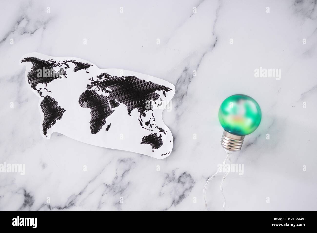 ecology and green ideas for the environment conceptual image, green ...