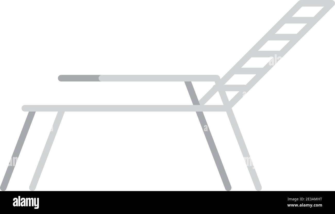 Summer sunchair design, vacation and tropical theme Vector illustration ...