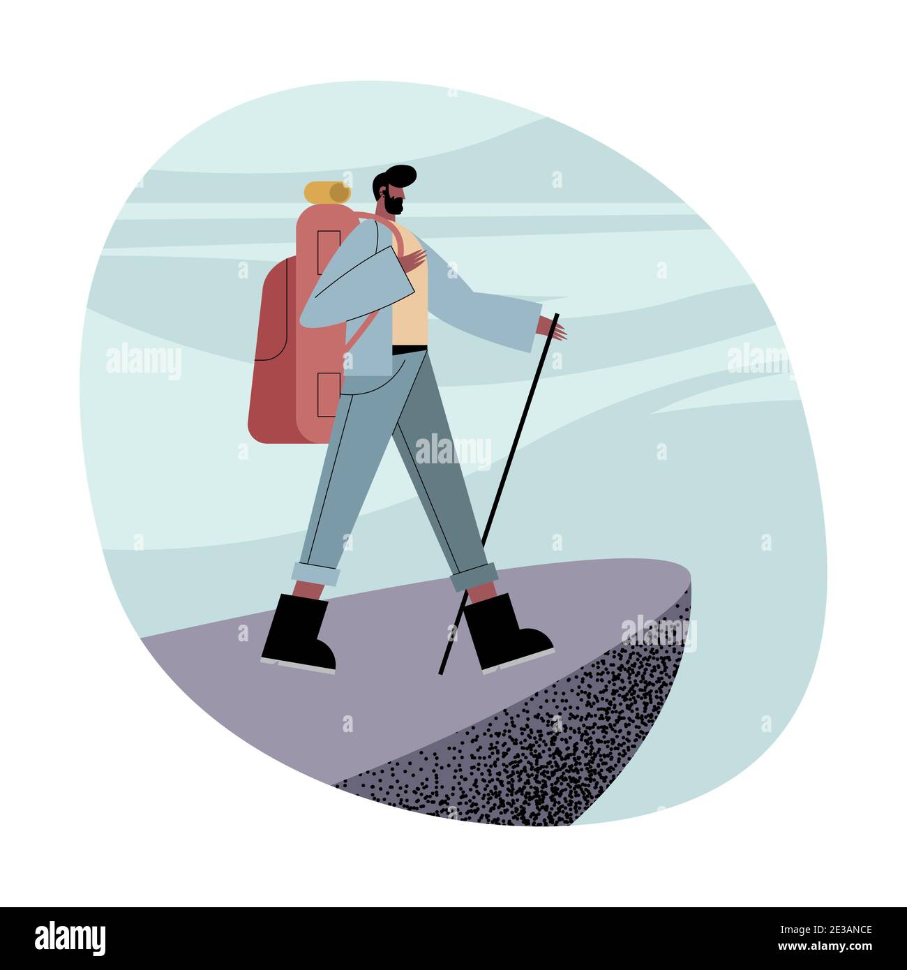 Cliff walker Stock Vector Images - Alamy