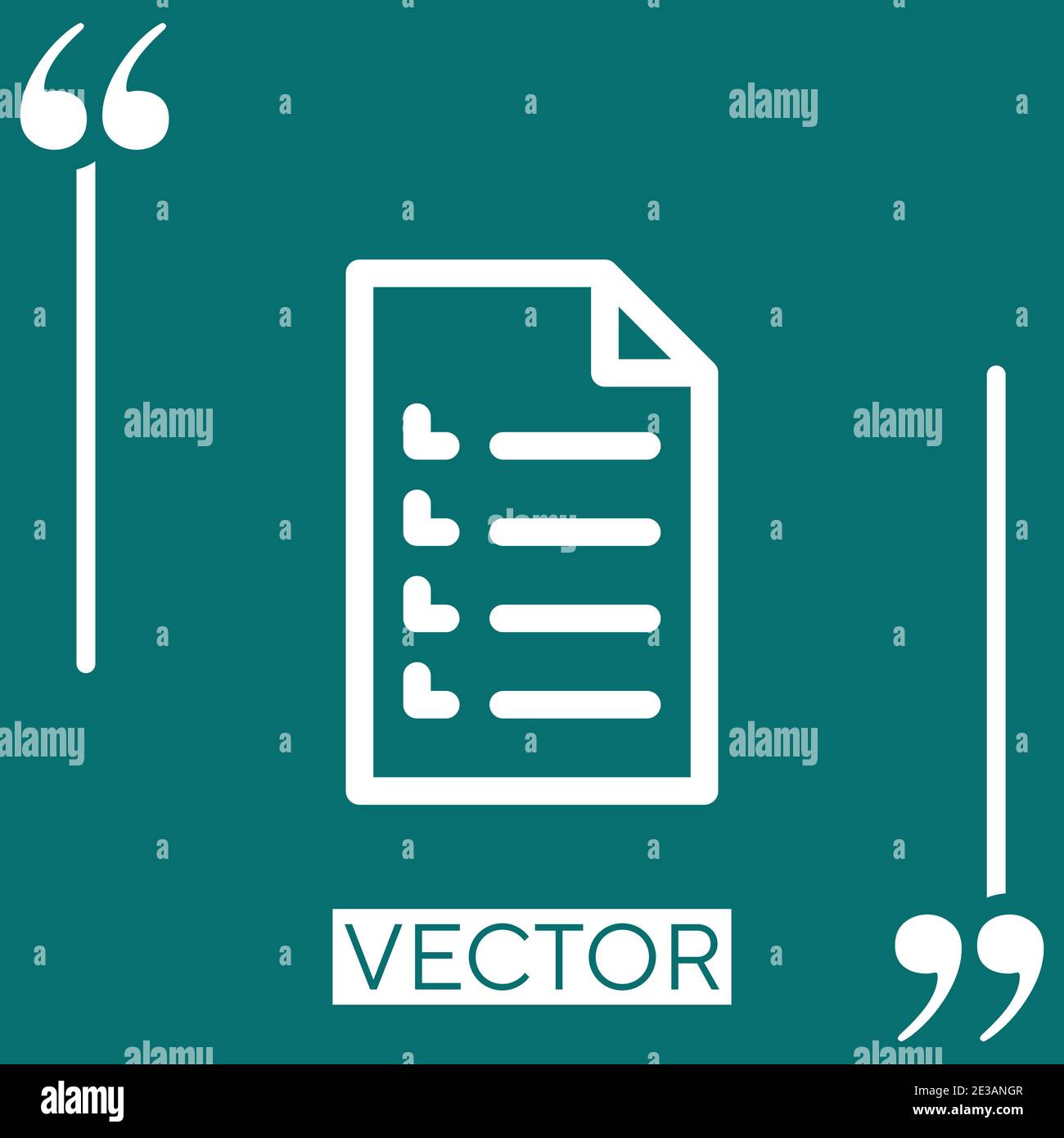 Control list notepad Stock Vector Images - Alamy