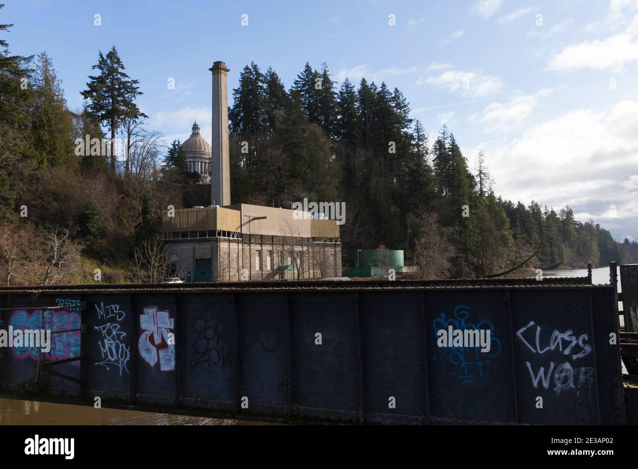 Olympia, Washington, USA. 17th January, 2021. View of the Washington ...