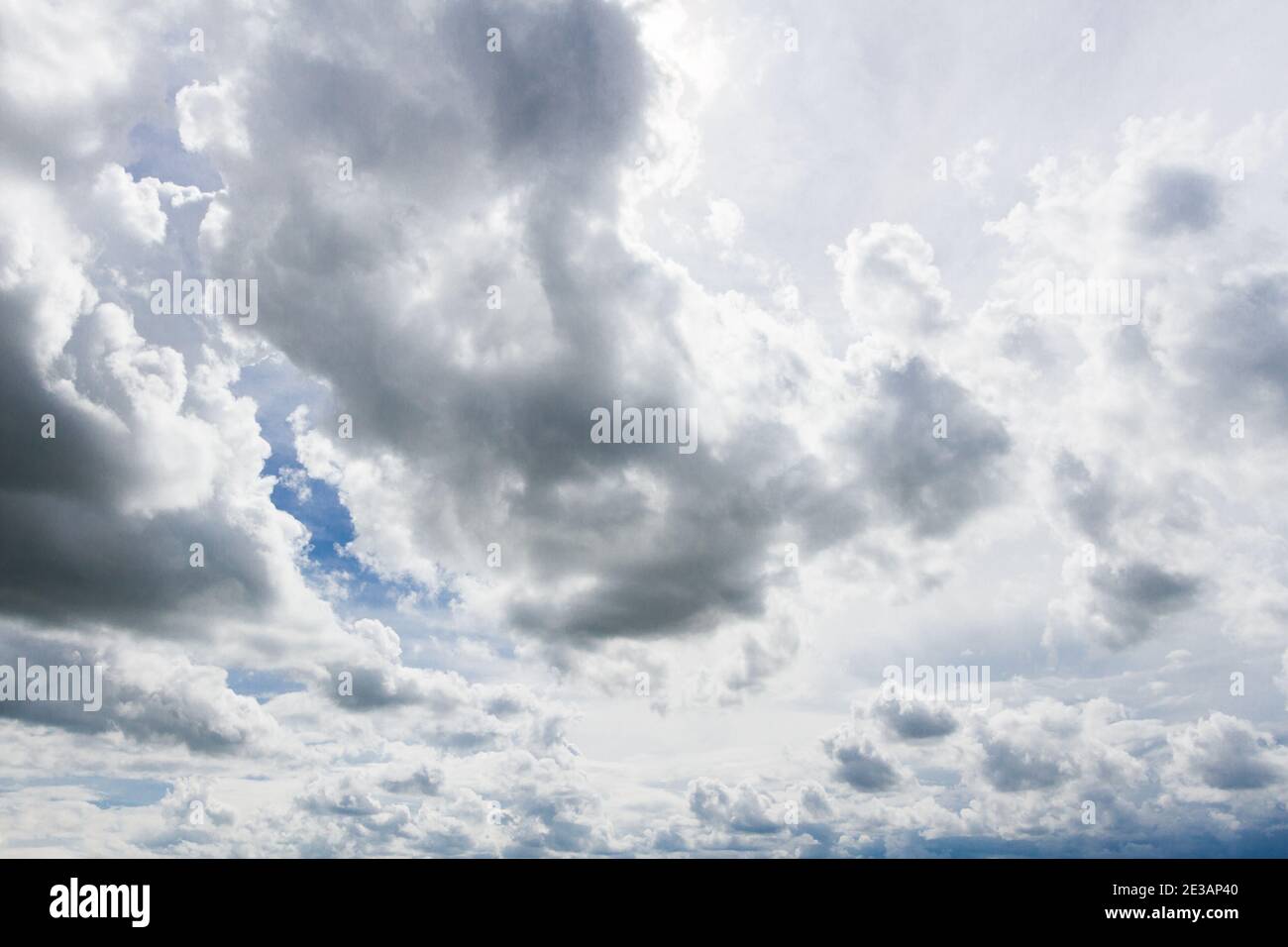 Blue sky and clouds in the morning, background Stock Photo - Alamy