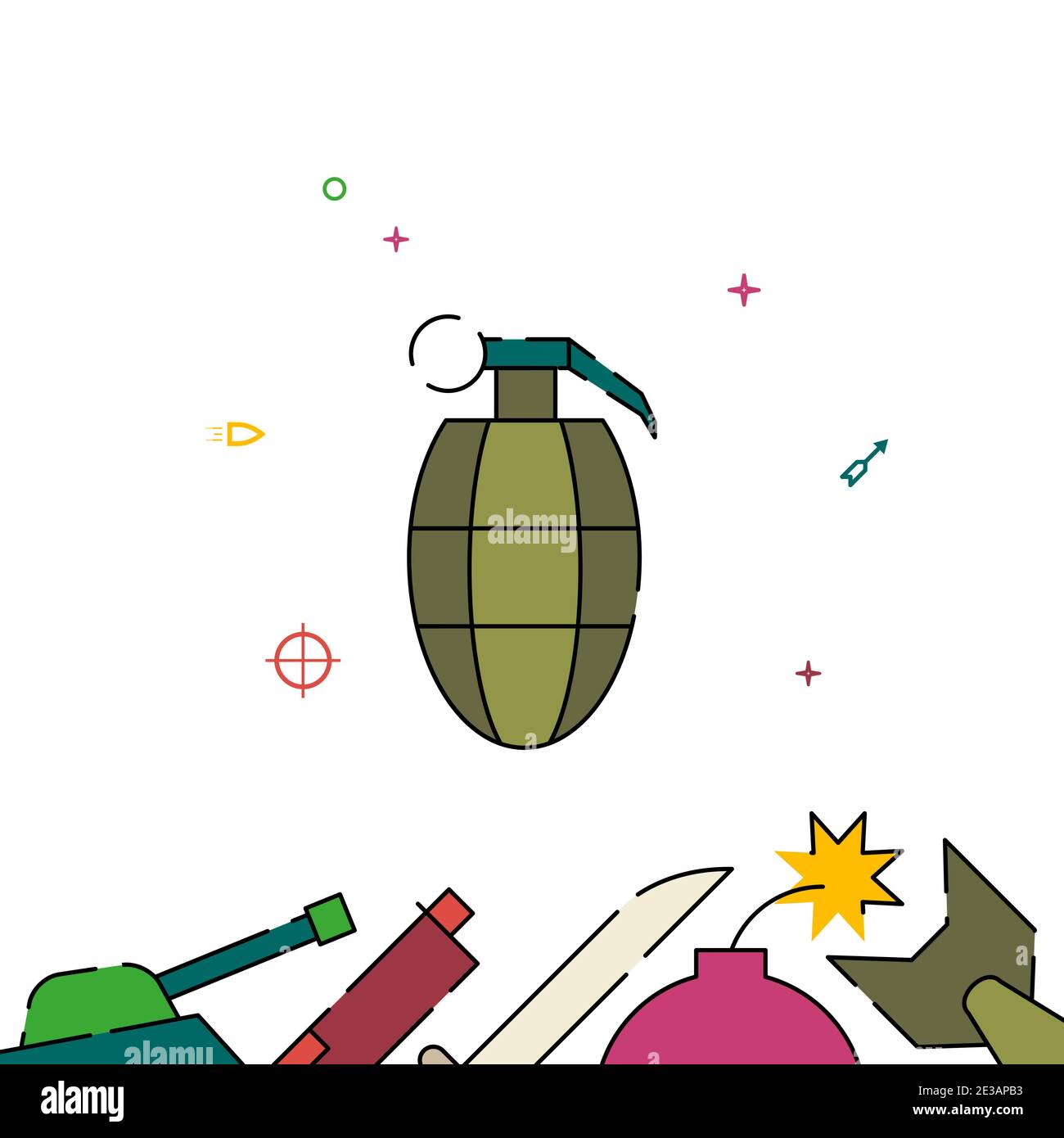 Pineapple Grenade Vector