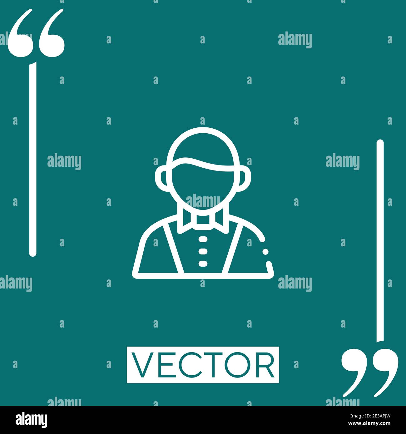 bartender vector icon Linear icon. Editable stroke line Stock Vector Image & Art - Alamy