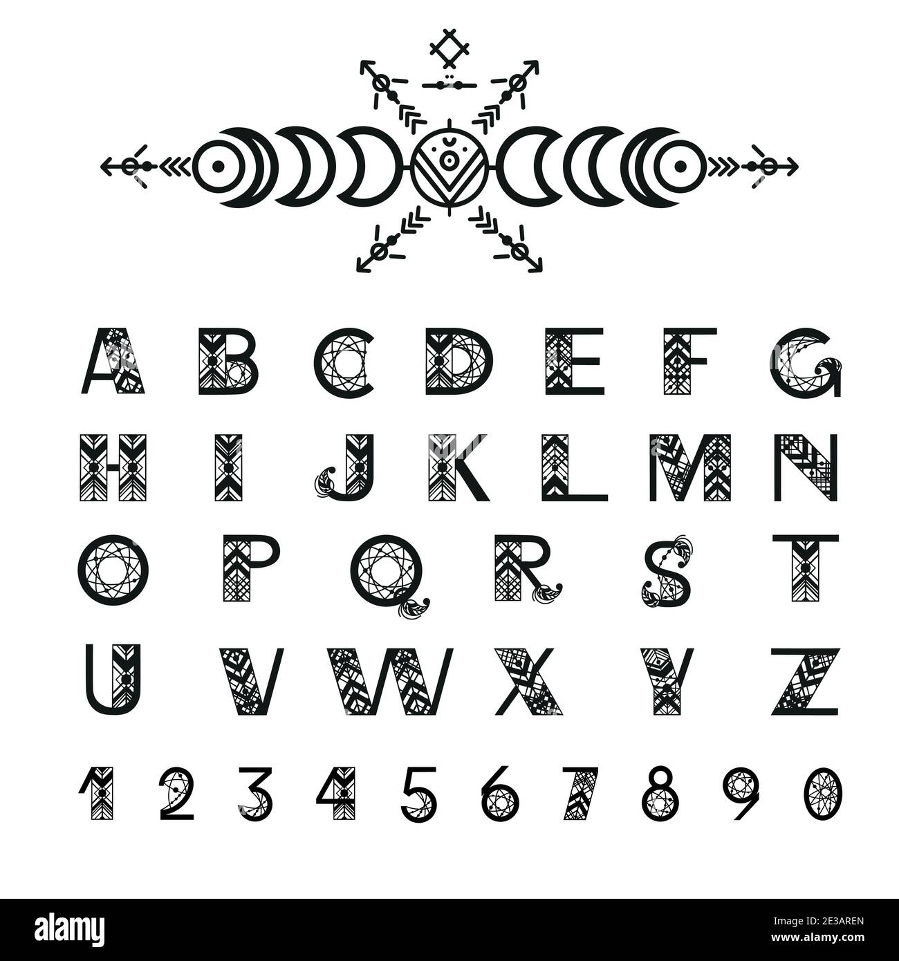 Tribal Lettering Font