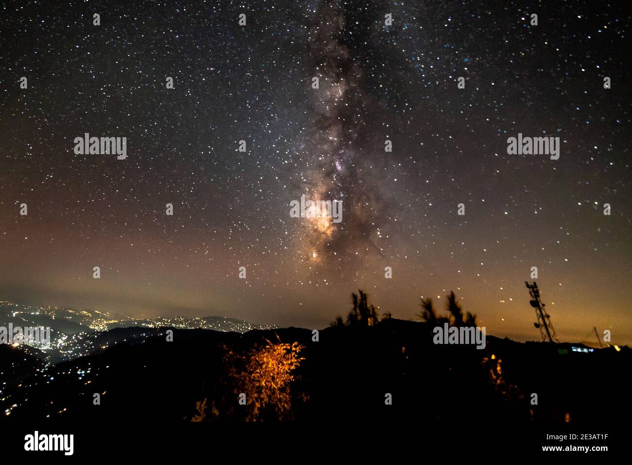 Million stars over earth Stock Photo - Alamy