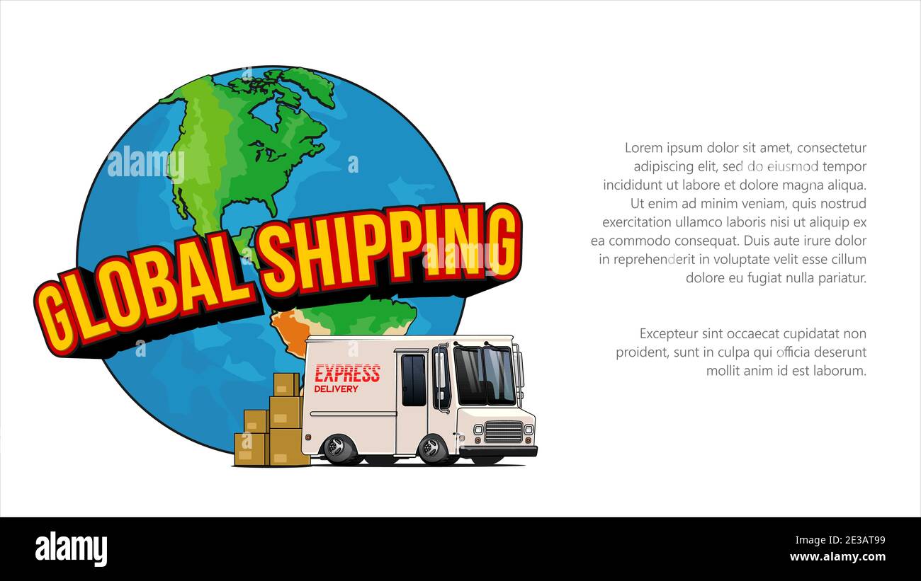 Worldwide delivery service global Stock Vector Images - Alamy