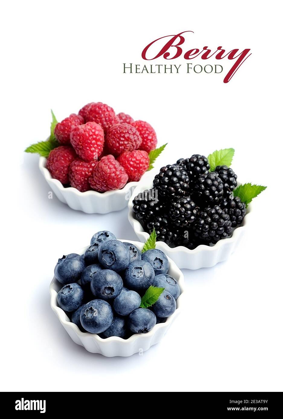 Sweet berries mix isolated on white background. Ripe raspberry and ...