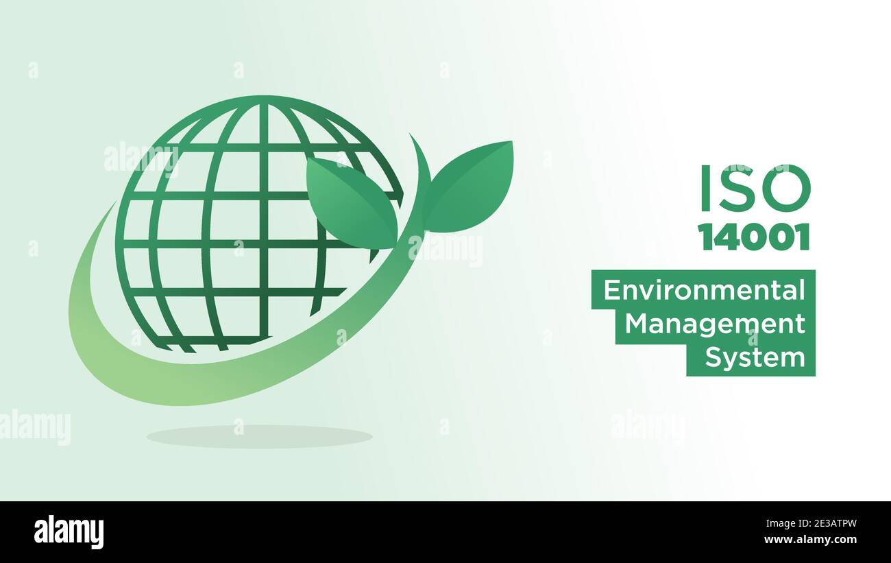 ISO 14001 environtment management system go green globe inside green ...
