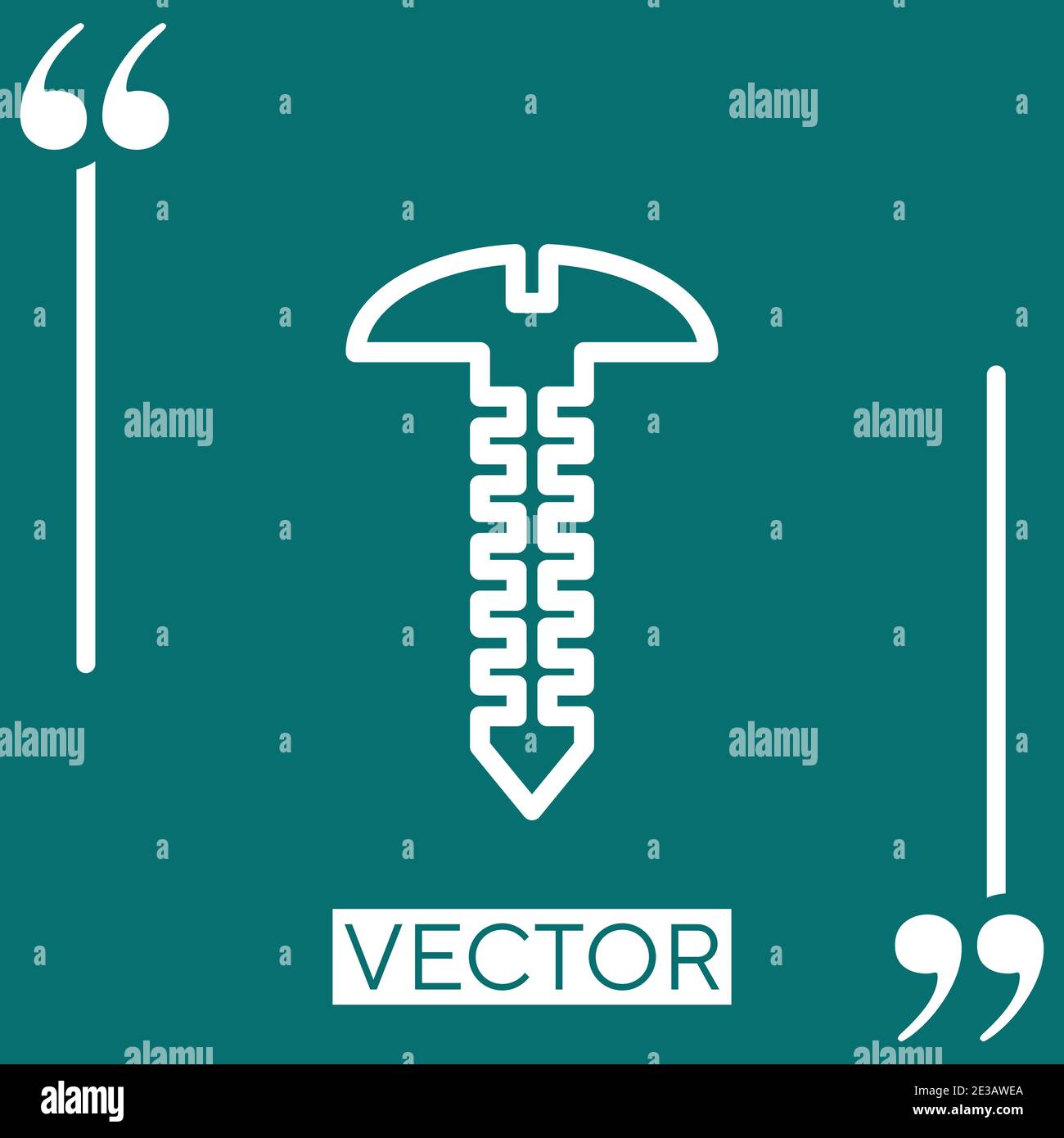 zipper outline vector icon Linear icon. Editable stroke line Stock ...