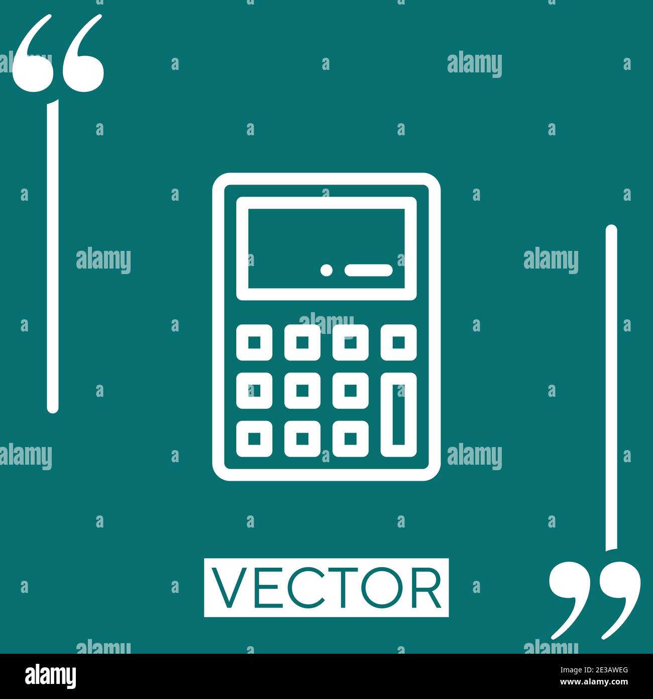 Calculate linear icon editable hi-res stock photography and images - Alamy