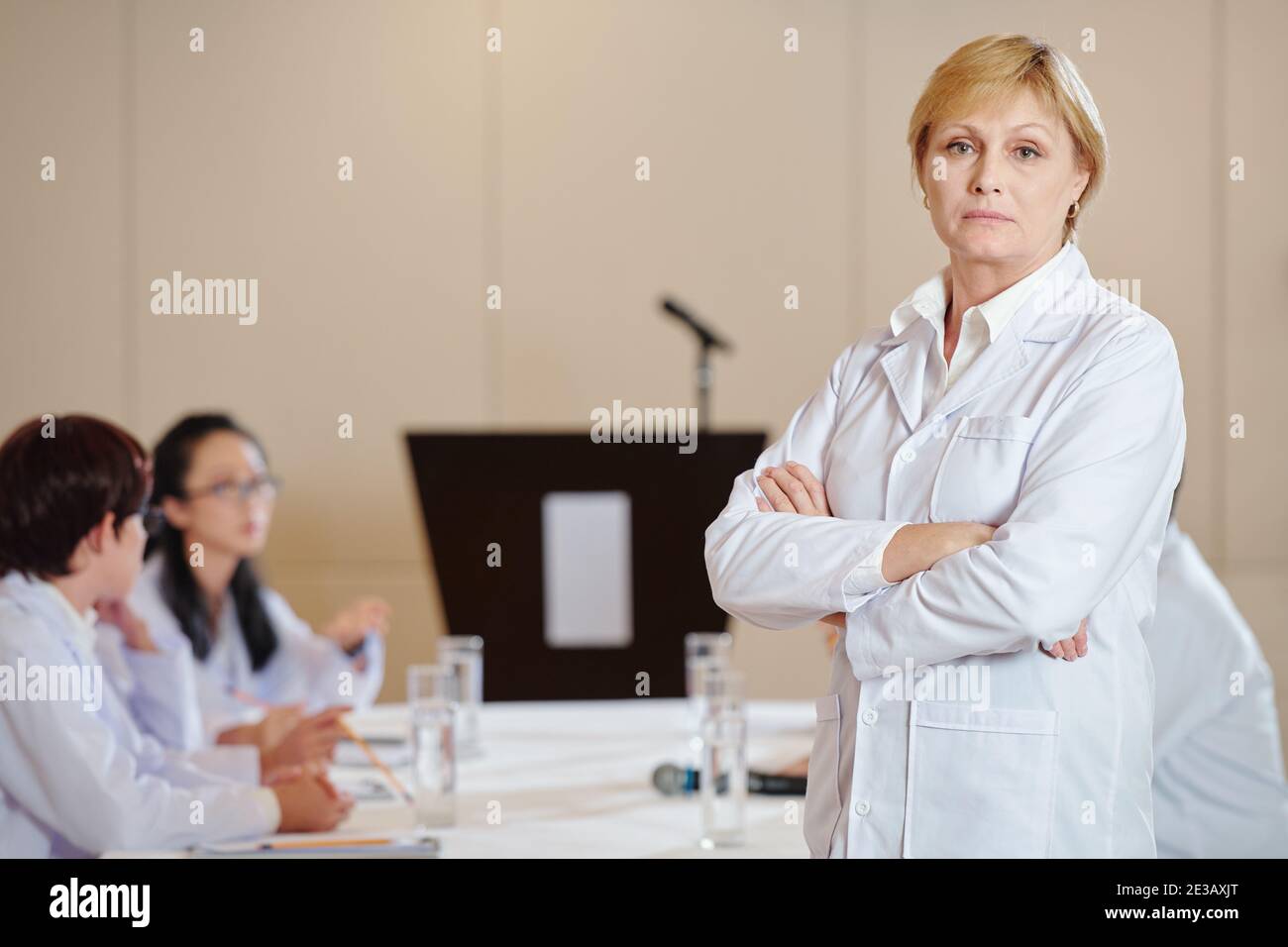 Mature russian caucasian woman standing hi-res stock photography and ...