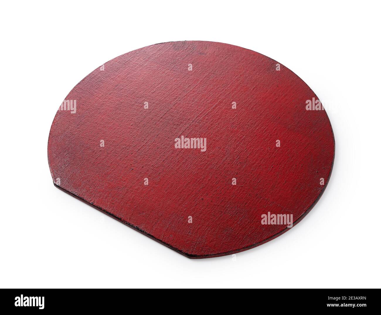 Japanese red tray placed on a white background Stock Photo - Alamy