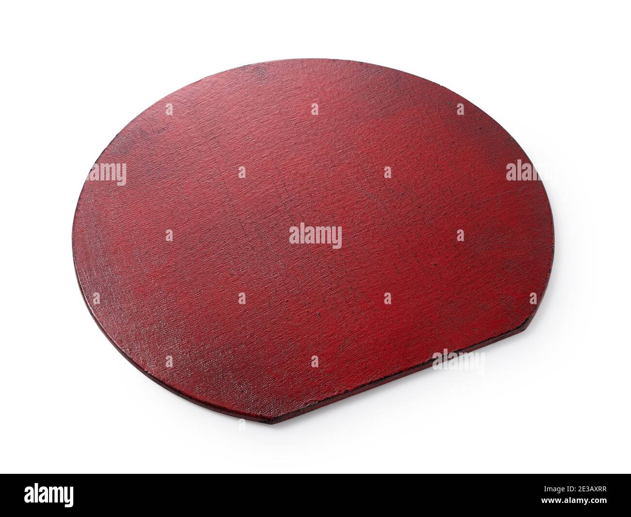 Japanese red tray placed on a white background Stock Photo - Alamy