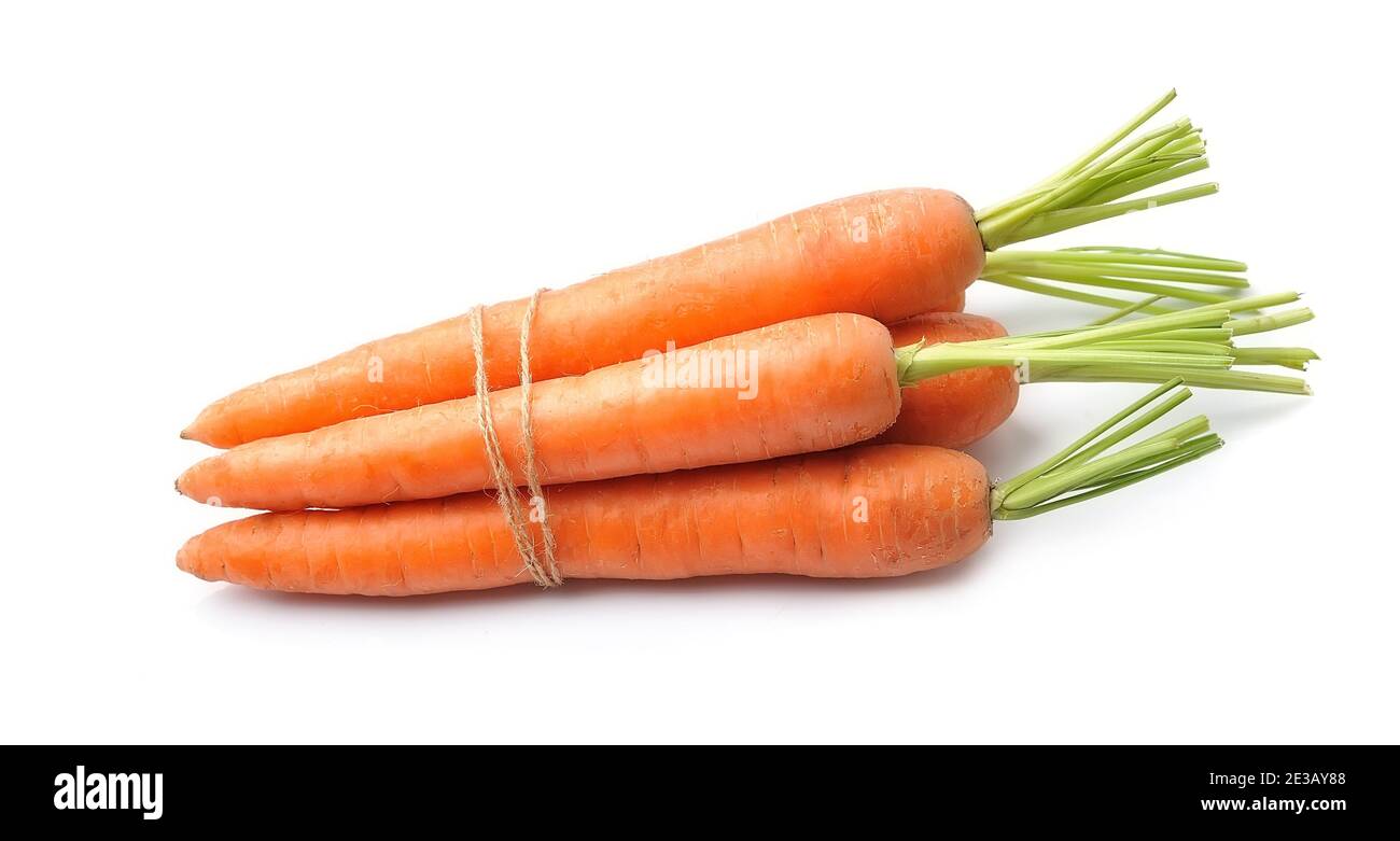 Carrots root isolated on white backgrounds Stock Photo - Alamy