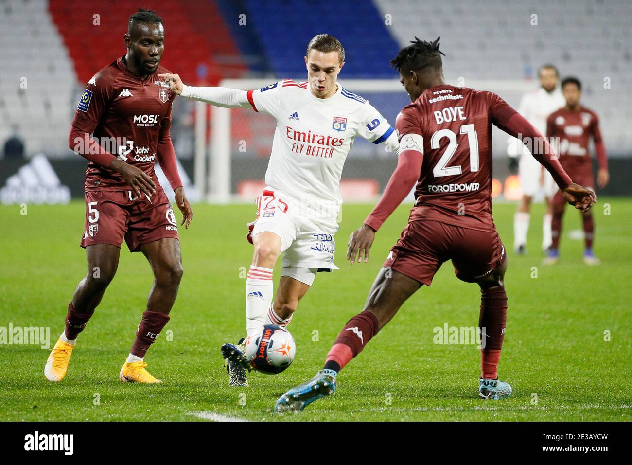 Soccer Football - Ligue 1 - Lyon vs FC Metz - Groupama Stadium, Lyon ...