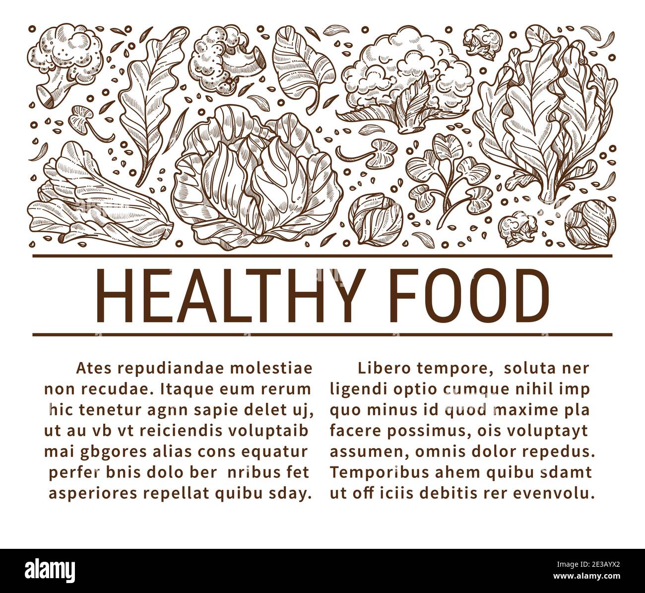 Healthy food selection clean Cut Out Stock Images & Pictures - Alamy