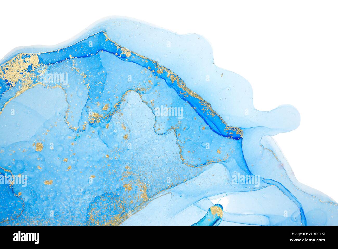 Light blue watercolor wave pattern isolated on white background ...