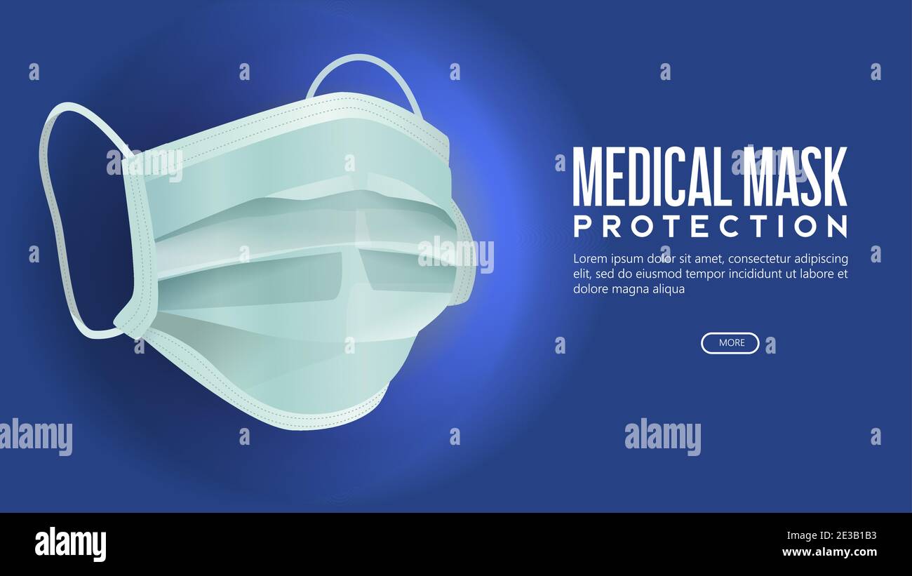 free mask modern web banner vector illustration Stock Vector Image ...