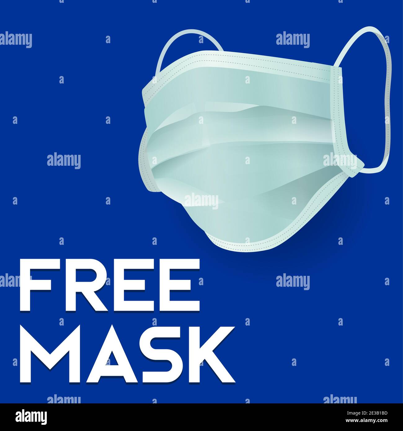 free mask modern web banner vector illustration Stock Vector Image ...