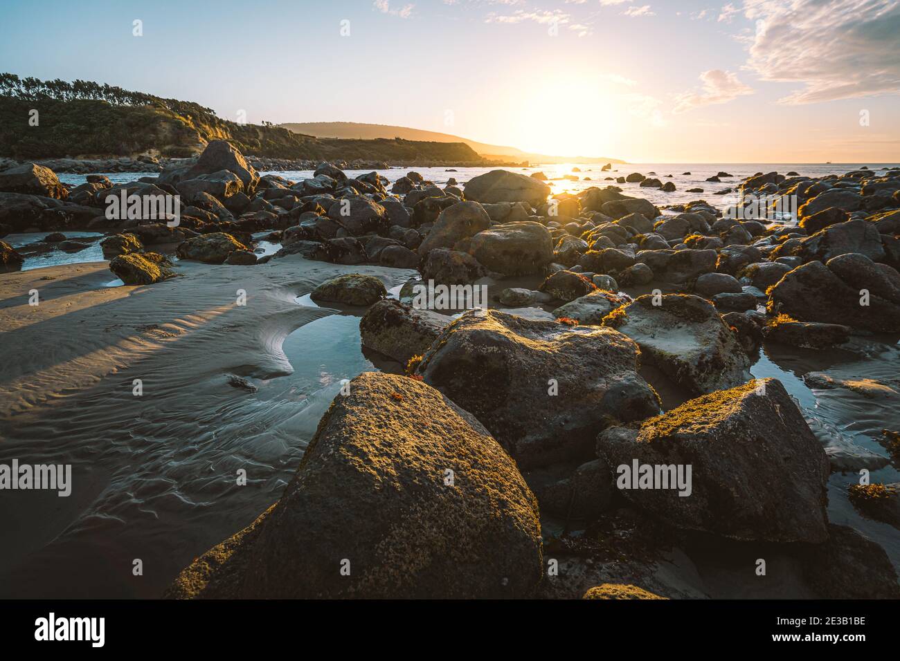 Monkey island beach new zealand hi-res stock photography and images - Alamy